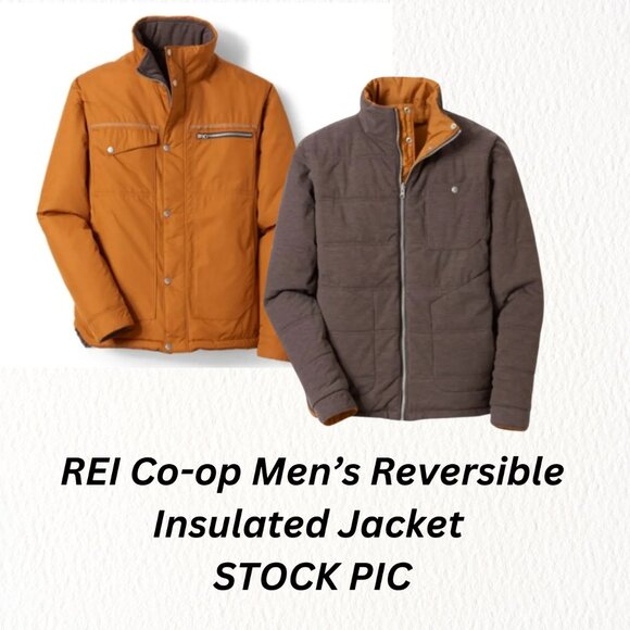 REI | Jackets & Coats | Rei Reversible M Insulated Jacket Bluegray ...